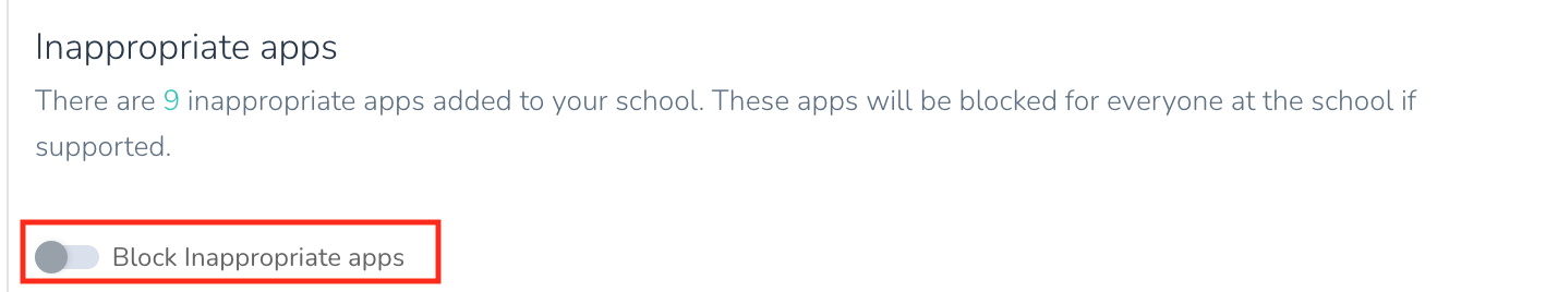 Inappropriate app function – Mobile Guardian