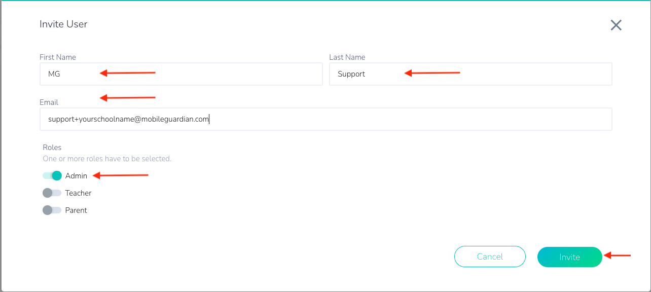 Creating Support User – Mobile Guardian