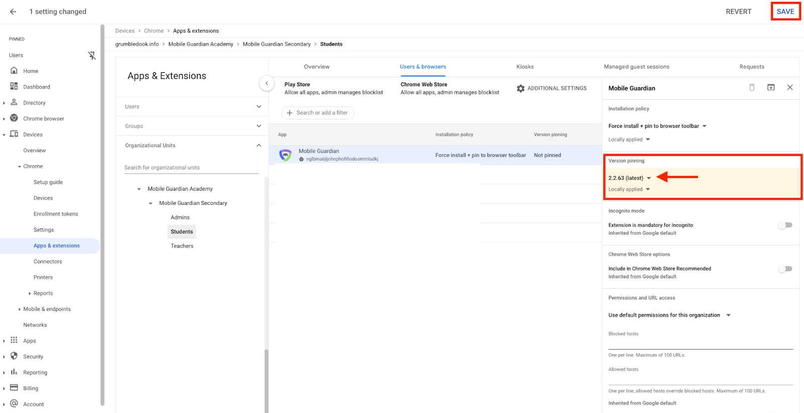 Chromebook Extension Management – Mobile Guardian