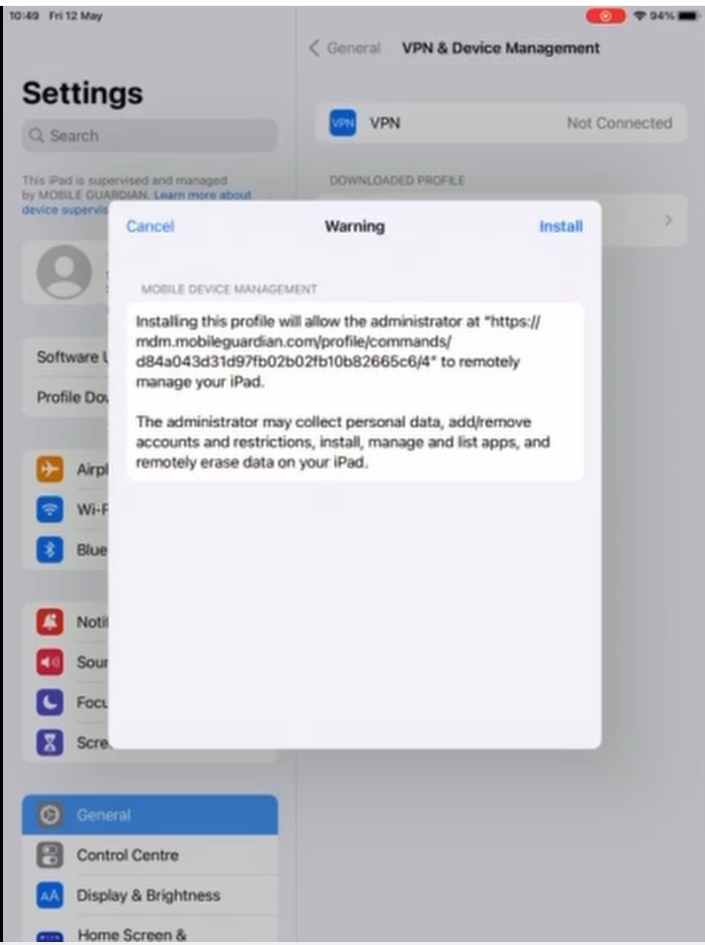 Ios Onboarding Enrolling Devices Using A Url Qr Code Mobile Guardian