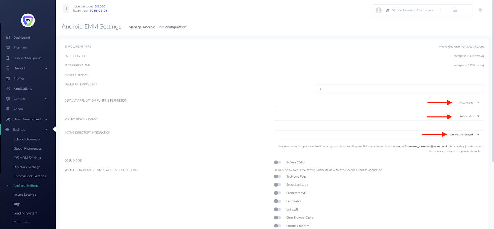 Android Zero Touch Enrolment Setup Guide Registered Mobile Guardian 