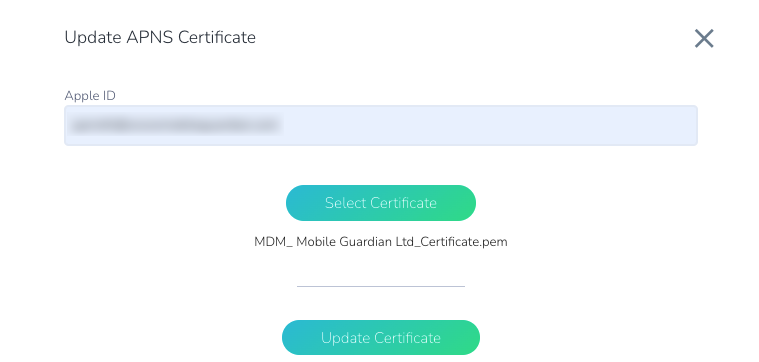 Renewing an Expiring APNS Certificate – Mobile Guardian