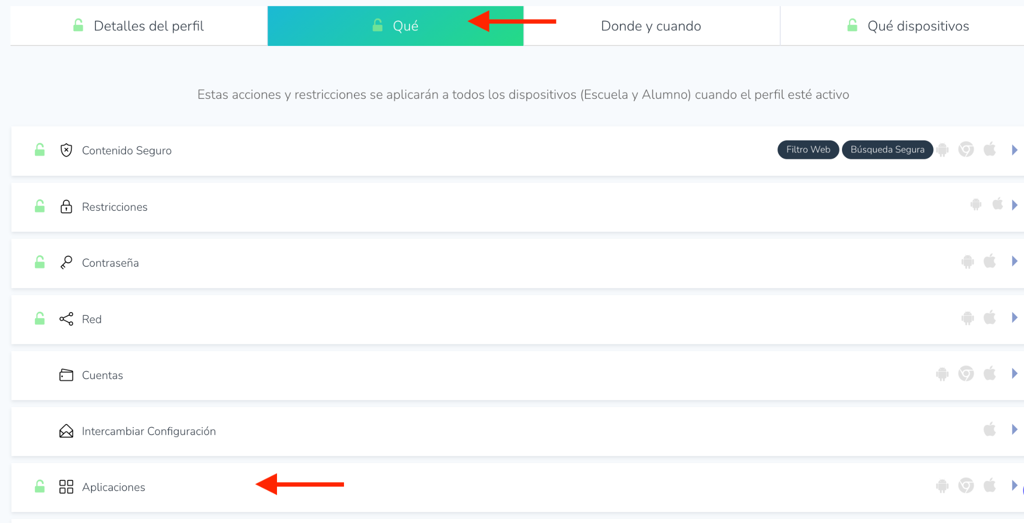 Lanzador de aplicaciones de Android – Centro de Ayuda de Mobile Guardian