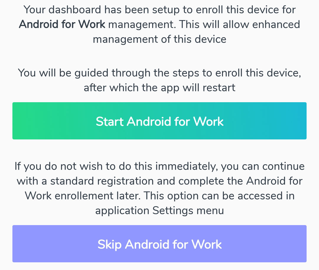 Android Onboarding Enrolling Managed Android Profile Devices Emm